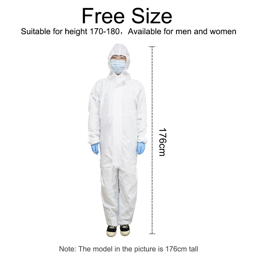 PPE Hazmat suit Protective Clothing suit Waterproo... – Grandado