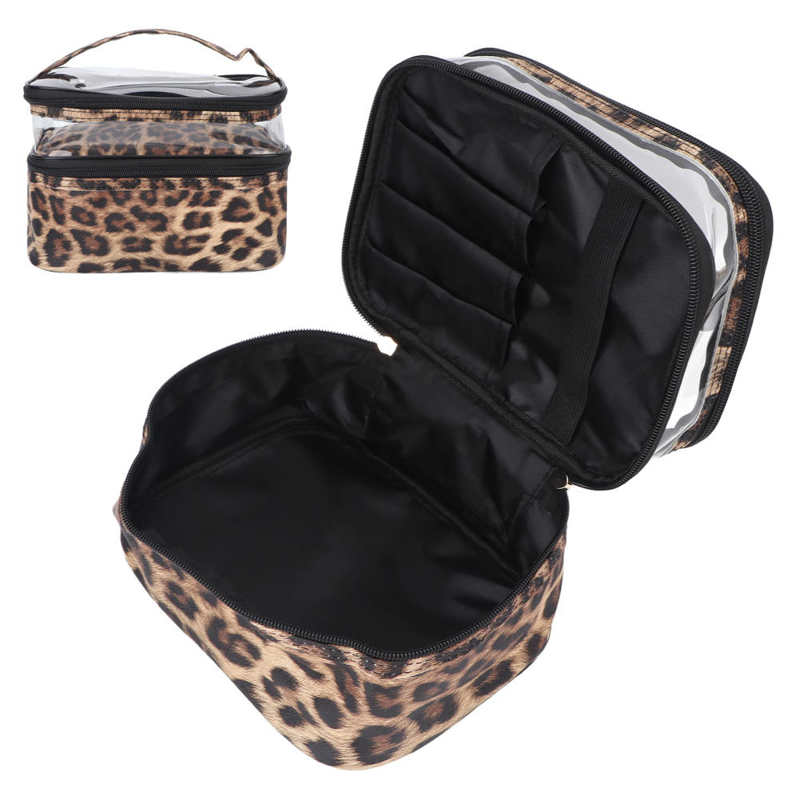 Makeup Bag PVC Double Layer Cosmetic Bag for Cosme... – Grandado