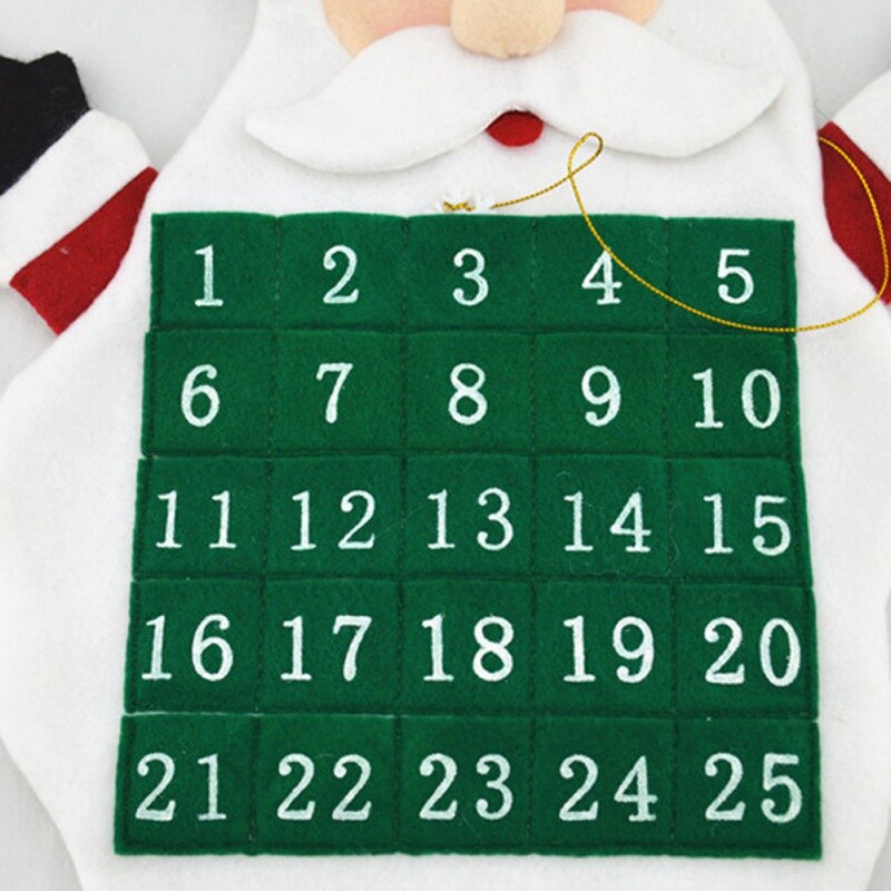 Santa Claus calendar Christmas with pocket countdo... – Grandado
