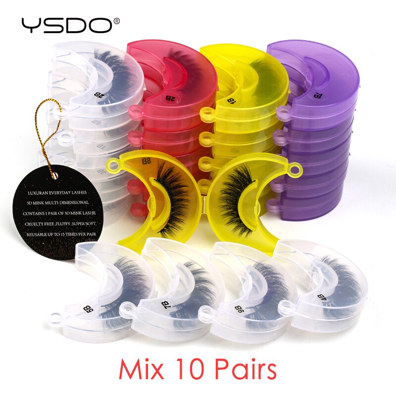 Ysdo Wimpers 20/30/40/100 Pairs 3D Mink Wimpers Na... – Grandado
