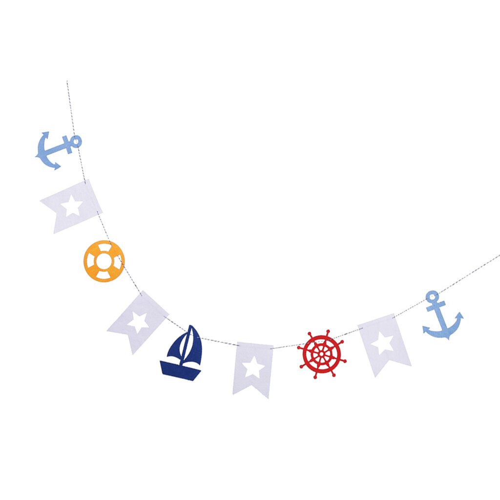 Nautical Sailing Themed Pennant Party Flags Garlan... – Grandado