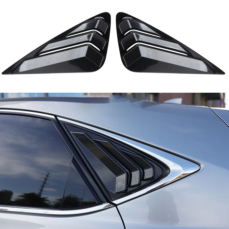 Carbon Fiber ABS Car Rear Side Window Triple-corne... – Grandado