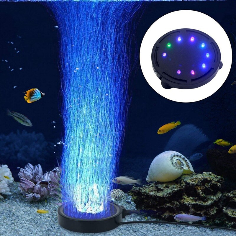 Aquarium Bubble Light Aquarium Air Stone LED Light... – Grandado