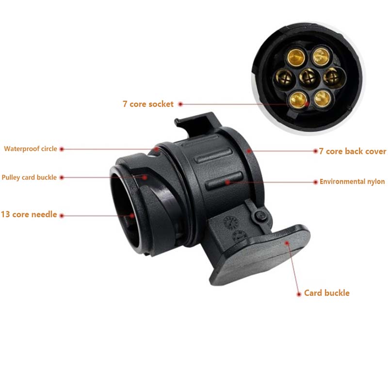 13 To 7 Pin Trailer Adapter Trailer Wiring Connect... – Grandado