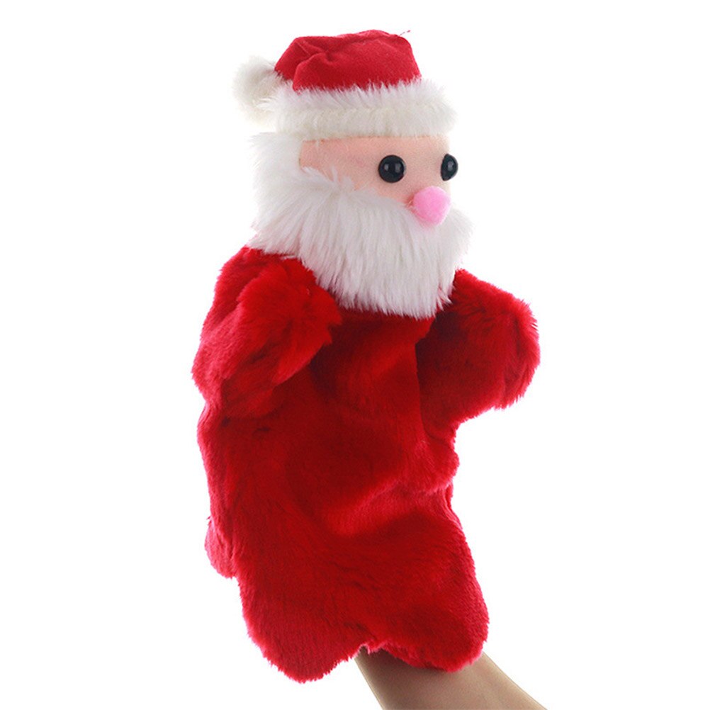 30cm Christmas Hand Puppet Cartoon Santa Claus Plu... – Grandado