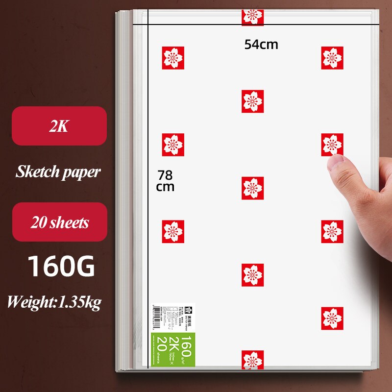 20Sheet 2K/4K/8K Thicken Sketch Paper Sketchbook A... – Grandado