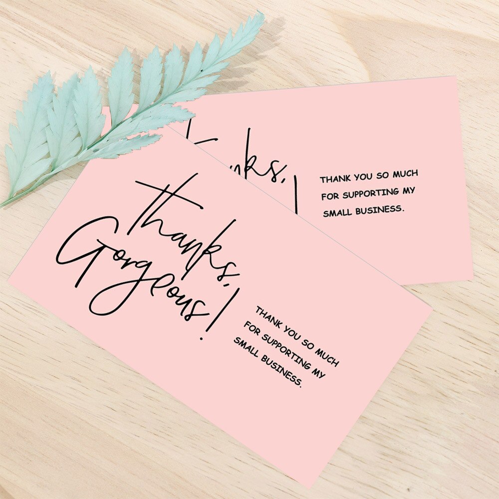 30 Pcs Wit Dank Je Kaart Dank U Voor Uw Bestelling... – Grandado