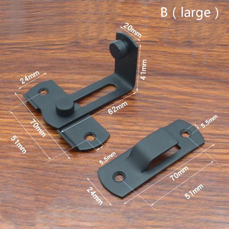 1set T Stainless Steel Metal Hook Latch Lock Textu... – Grandado