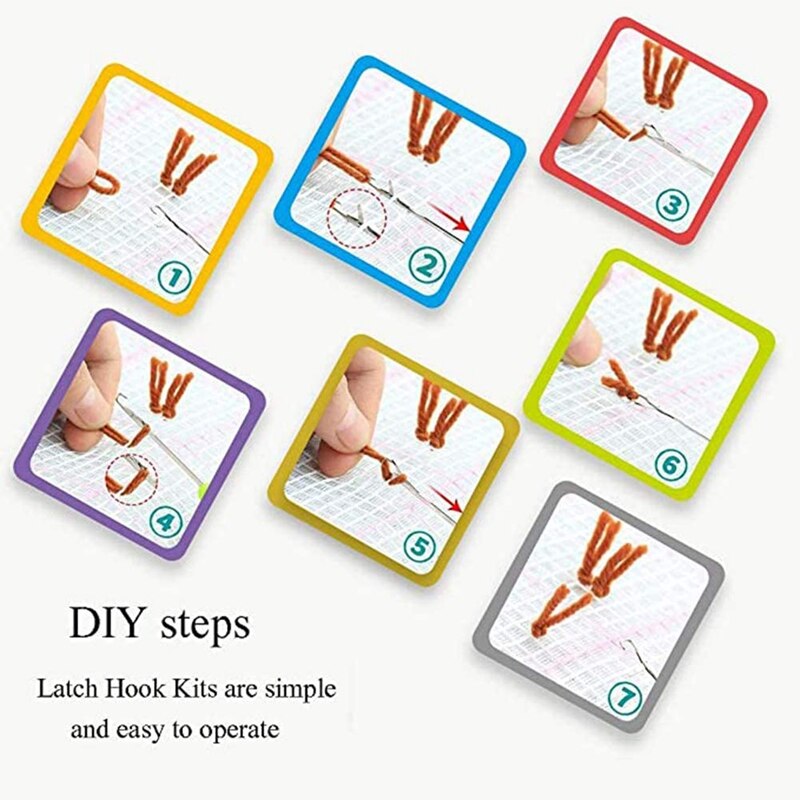 Latch Hook Kits DIY Crochet Yarn Kits,Butterfly Ca... – Grandado
