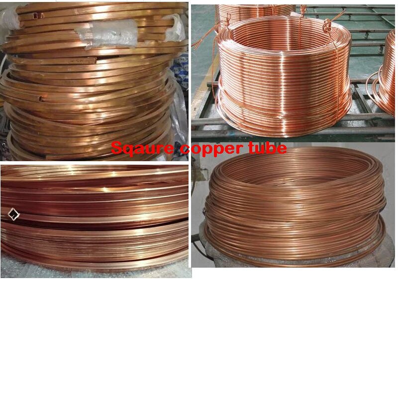 1M square and round copper tube T2 Red Copper coil... – Vicedeal