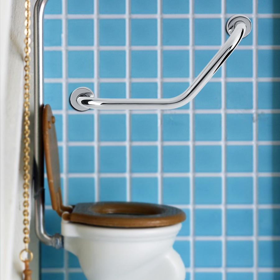 Handrail Angled Bathroom Grab Bar Stainless Steel ... – Grandado
