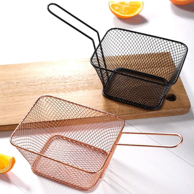 Stainless Steel Electroplating Square Frying Baske... – Vicedeal