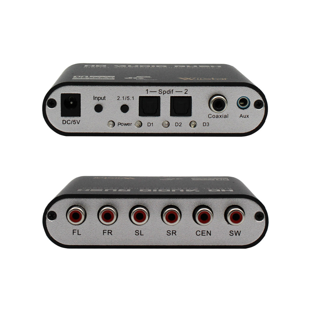 Wiistar 5.1 Digitale Audio Decoder SPDIF Coaxiale ... – Vicedeal