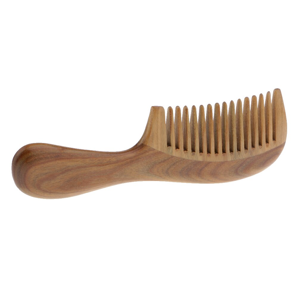 Natural Green Sandalwood Scent Comb Wide Toothed C... – Grandado