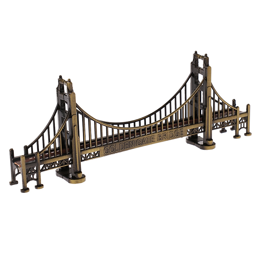Metal San Francisco Golden Gate Bridge Copper 3D M... – Grandado