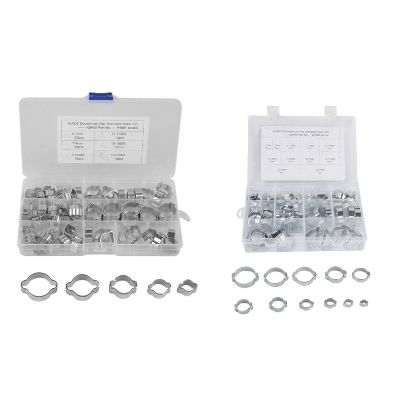 Double Ear Hose Clamps Various Adjustable Galvaniz... – Vicedeal