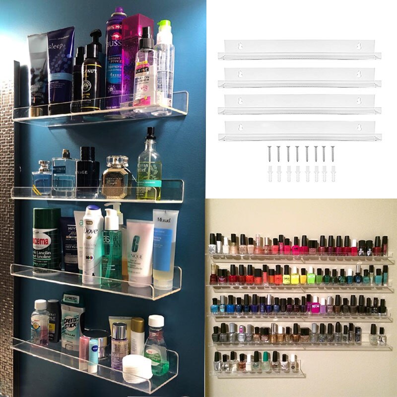 Acrylic Spice sheft, Wall Organizer, Nail Polish s... – Grandado