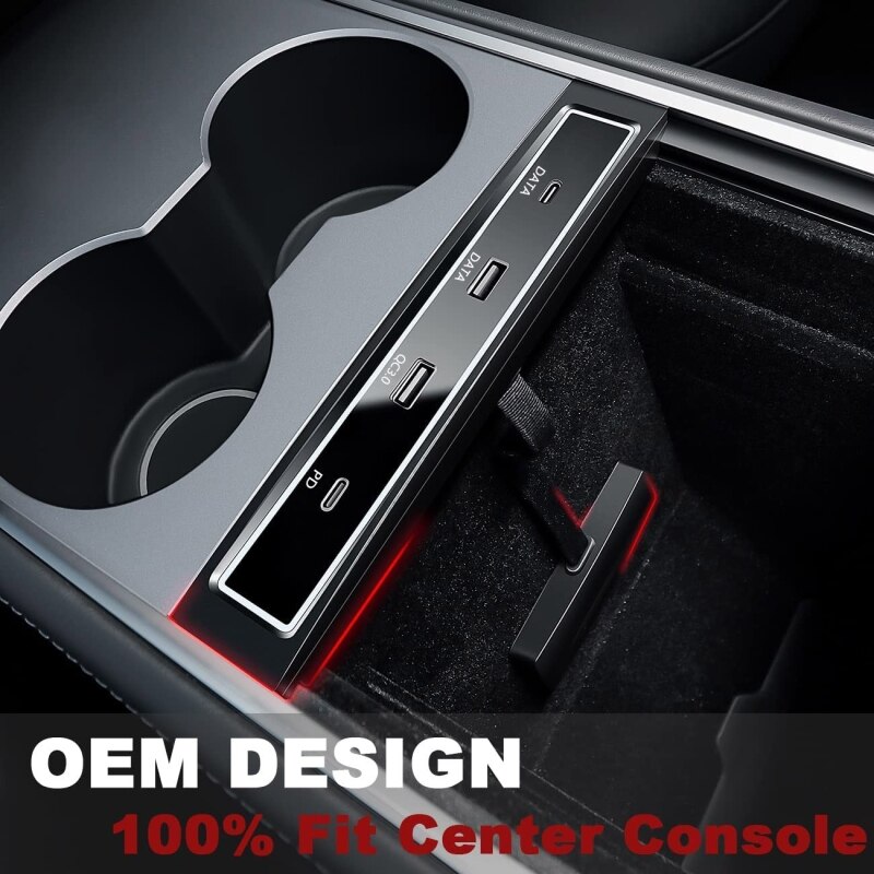 for Tesla Y Model 3 Car Expansion Base USB Type-C ... – Grandado