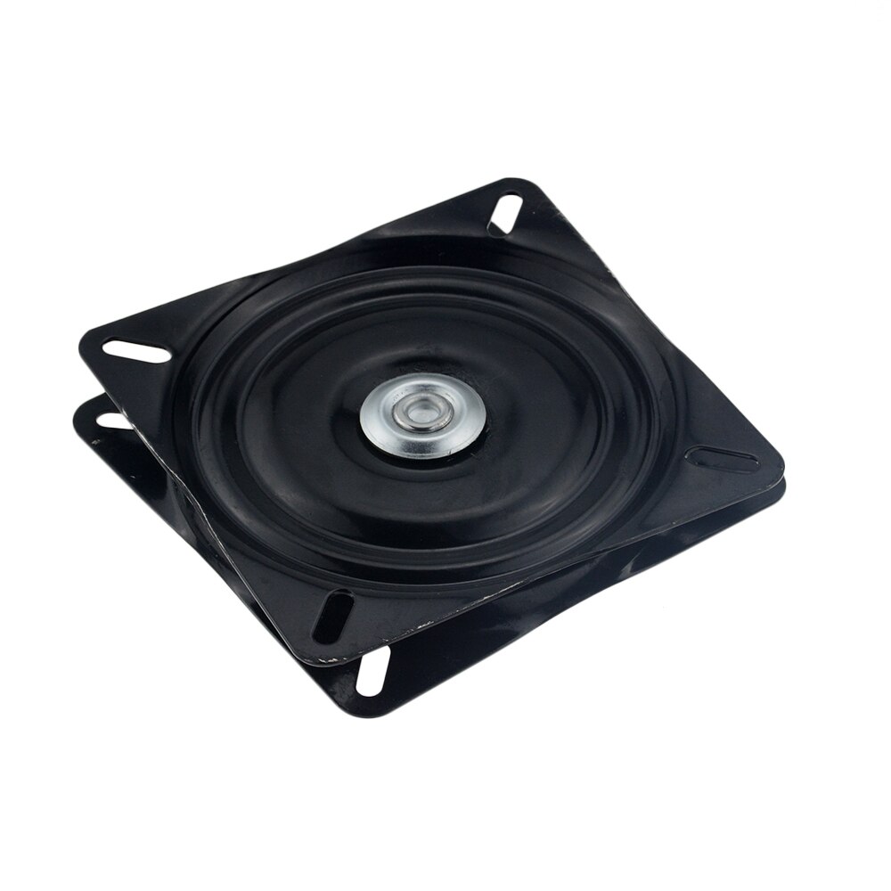 Black Metal 6 inch 360 degree rotating square seat... – Grandado