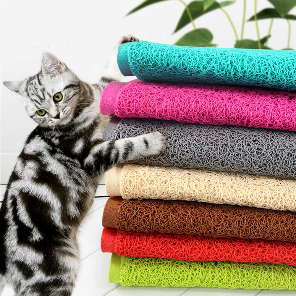 Cats Litter Trapping Mats Pads 30*40cm PVC Elastic... – Grandado