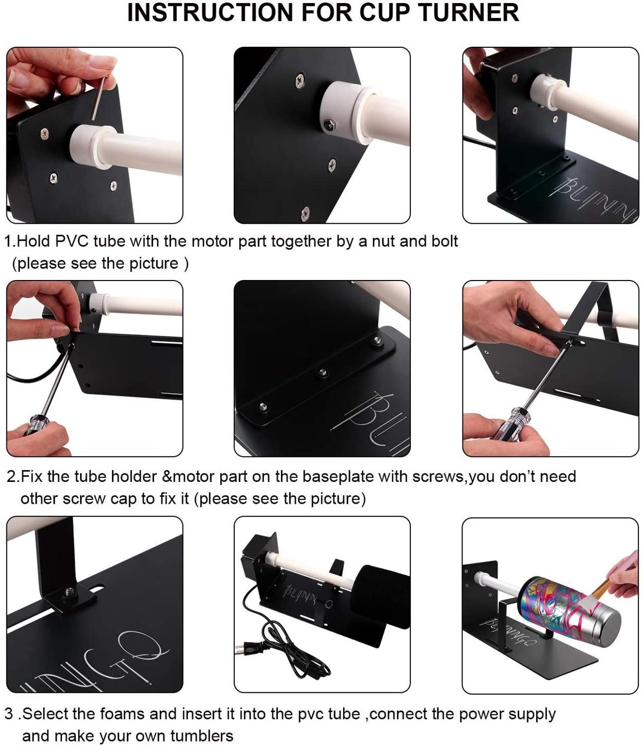 Handicraft tumbler rotator machine for DIY flashin... – Grandado