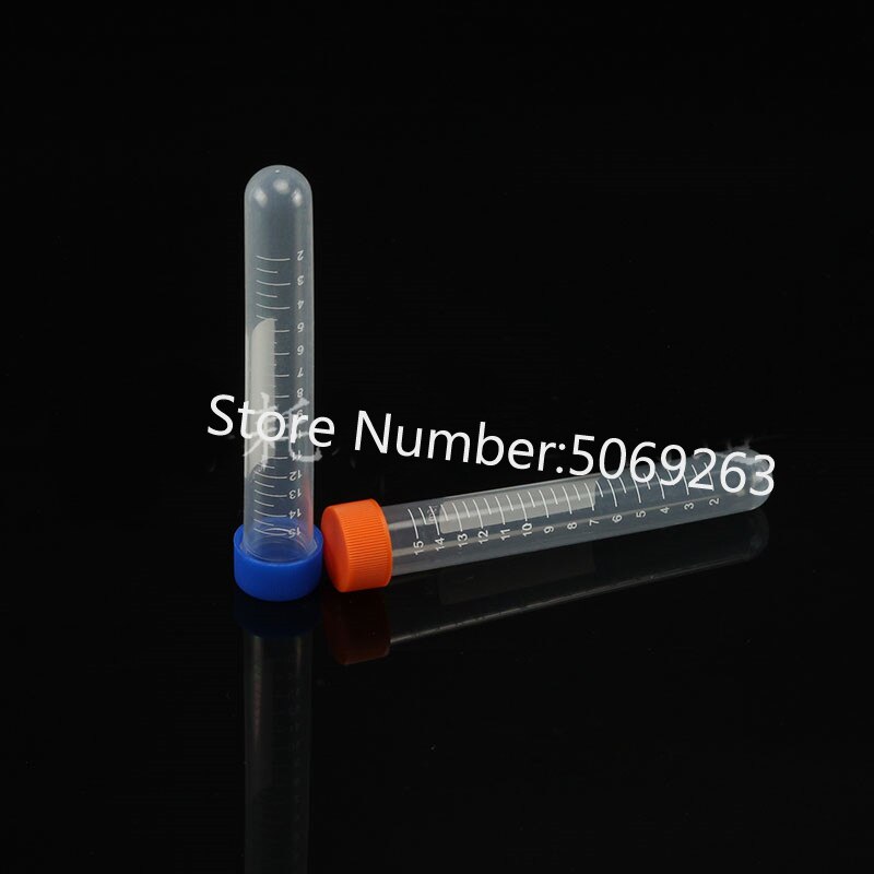 100 Stuks/pak 15Ml Ronde Bodem Plastic Centrifugaa... – Vicedeal