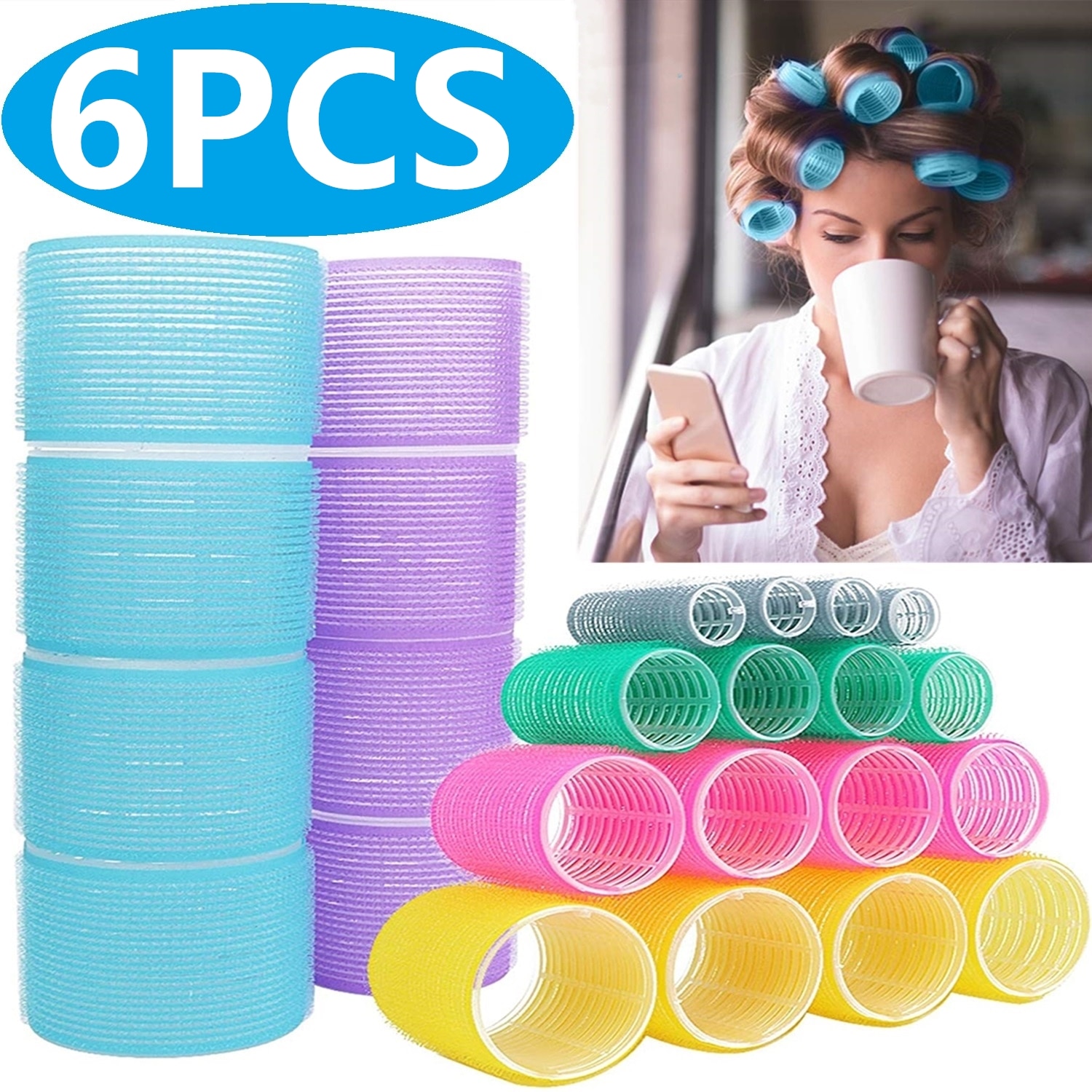 Hair Roller Hairdressing Self Grip Holding Sticky ... – Vicedeal