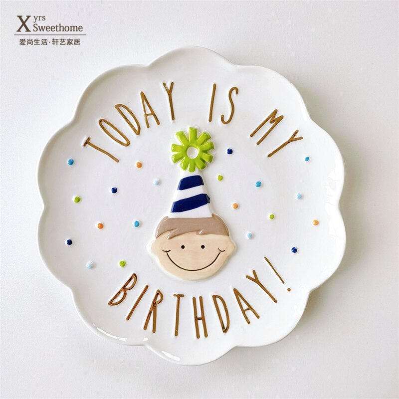 European Style Birthday Plate for Boys and Girls H... – Vicedeal