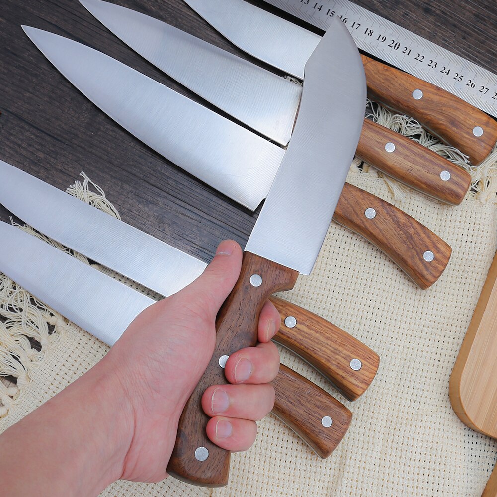 Damask Kitchen knives Set Chef Slicing Boning Kniv... – Grandado