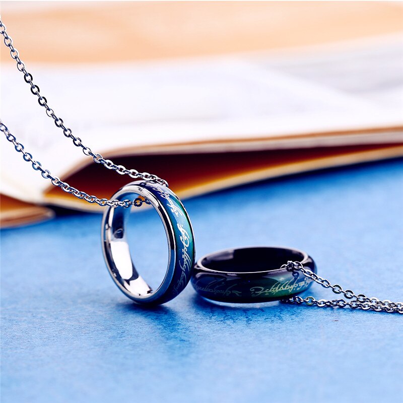 Temperature change color Ring Men Mood Ring rings ... – Grandado