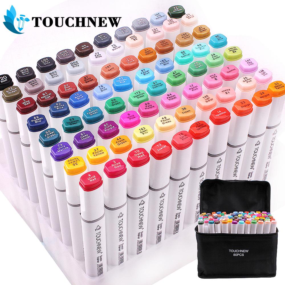 36/48/60/80/168 Colors TOUCHNEW Art Markers Pen Se... – Vicedeal
