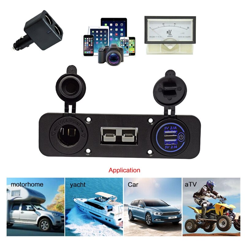 -Flush Mount Anderson Plug Socket Dubbele Usb Lade... – Vicedeal