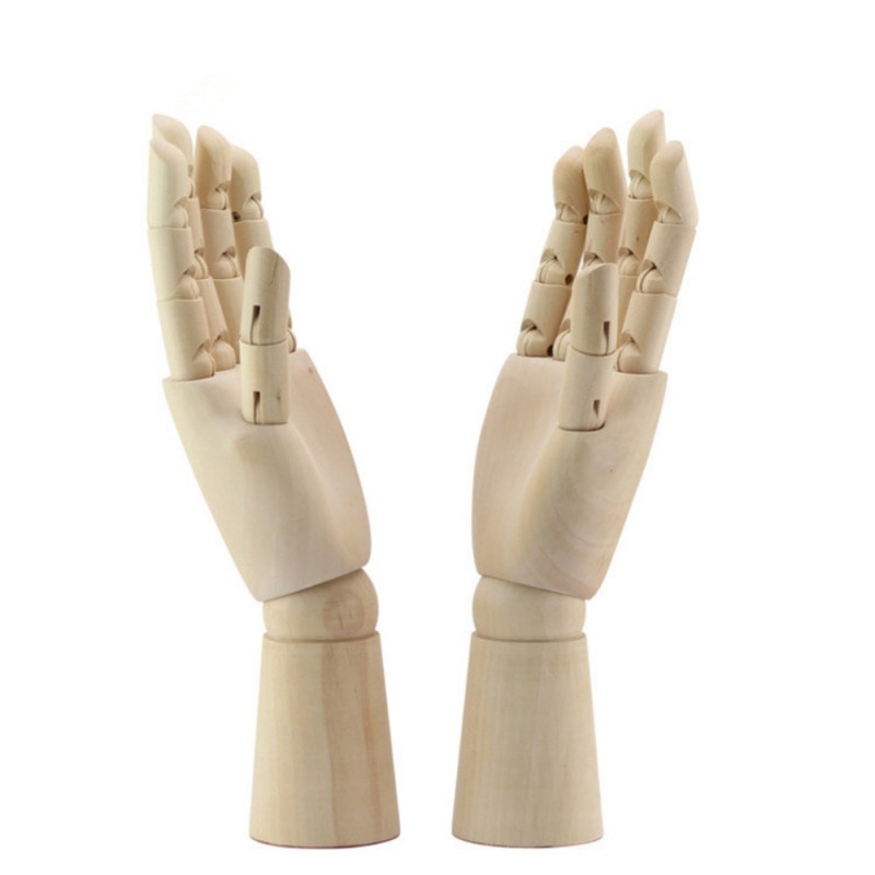 7 Inch Wooden Mannequin Hand Realistic Wood Artist... – Vicedeal