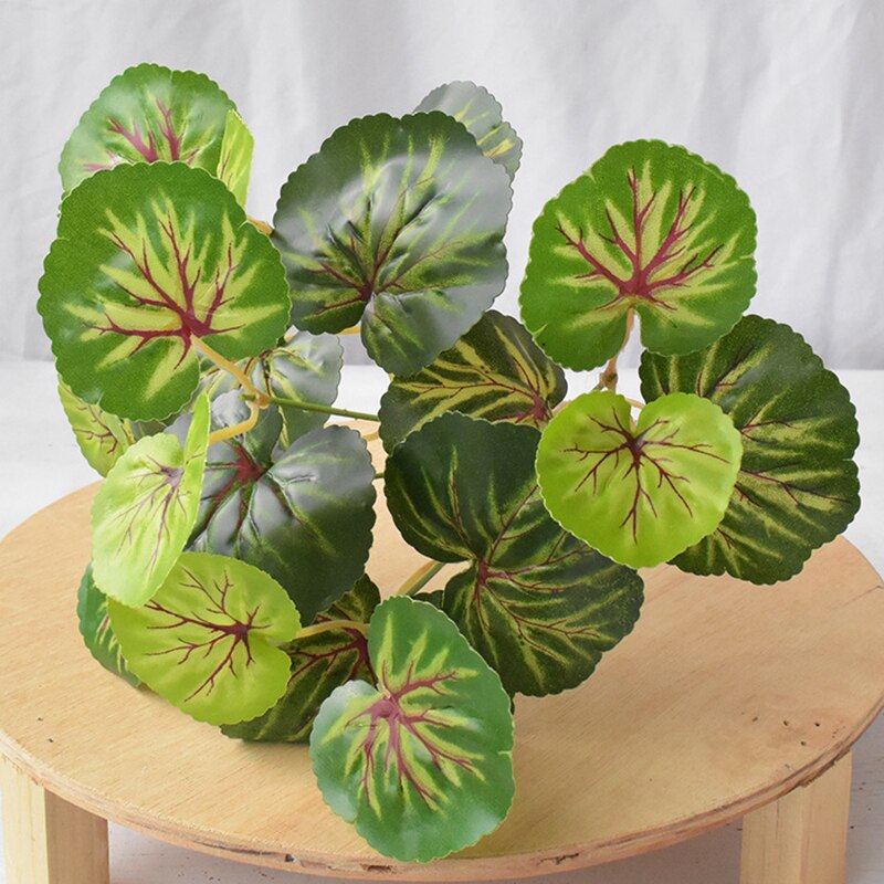 Artificial Green Jellyfish Leaf Plant Radish Begon... – Grandado