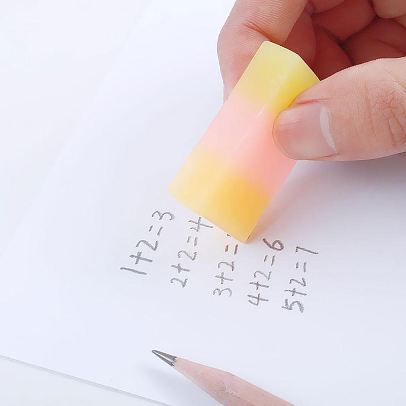 Kawaii Three-color Jelly Eraser Novelty Stationery... – Grandado