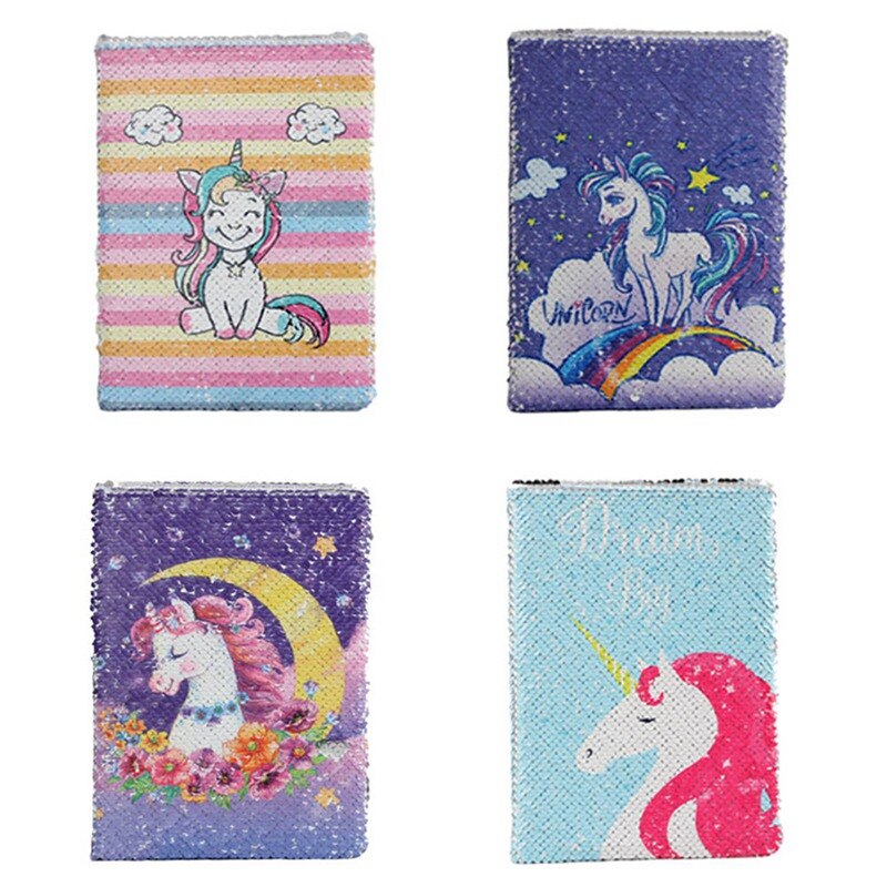 Leuke Eenhoorn Sequin Journal Mermaid Sequin Noteb... – Vicedeal