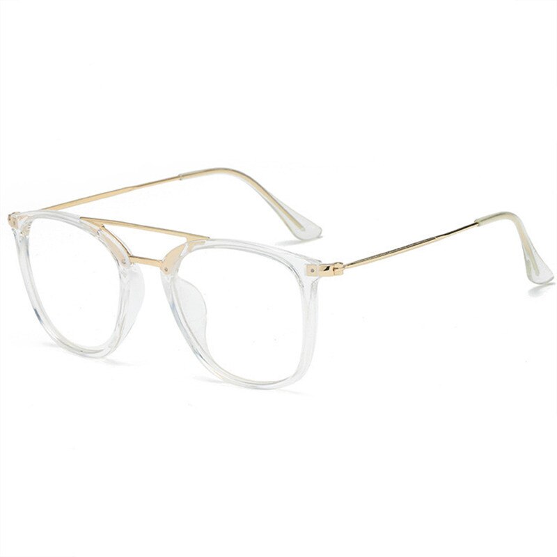 Oulylan Retro Square Glasses Frames Women Metal Tr... – Grandado