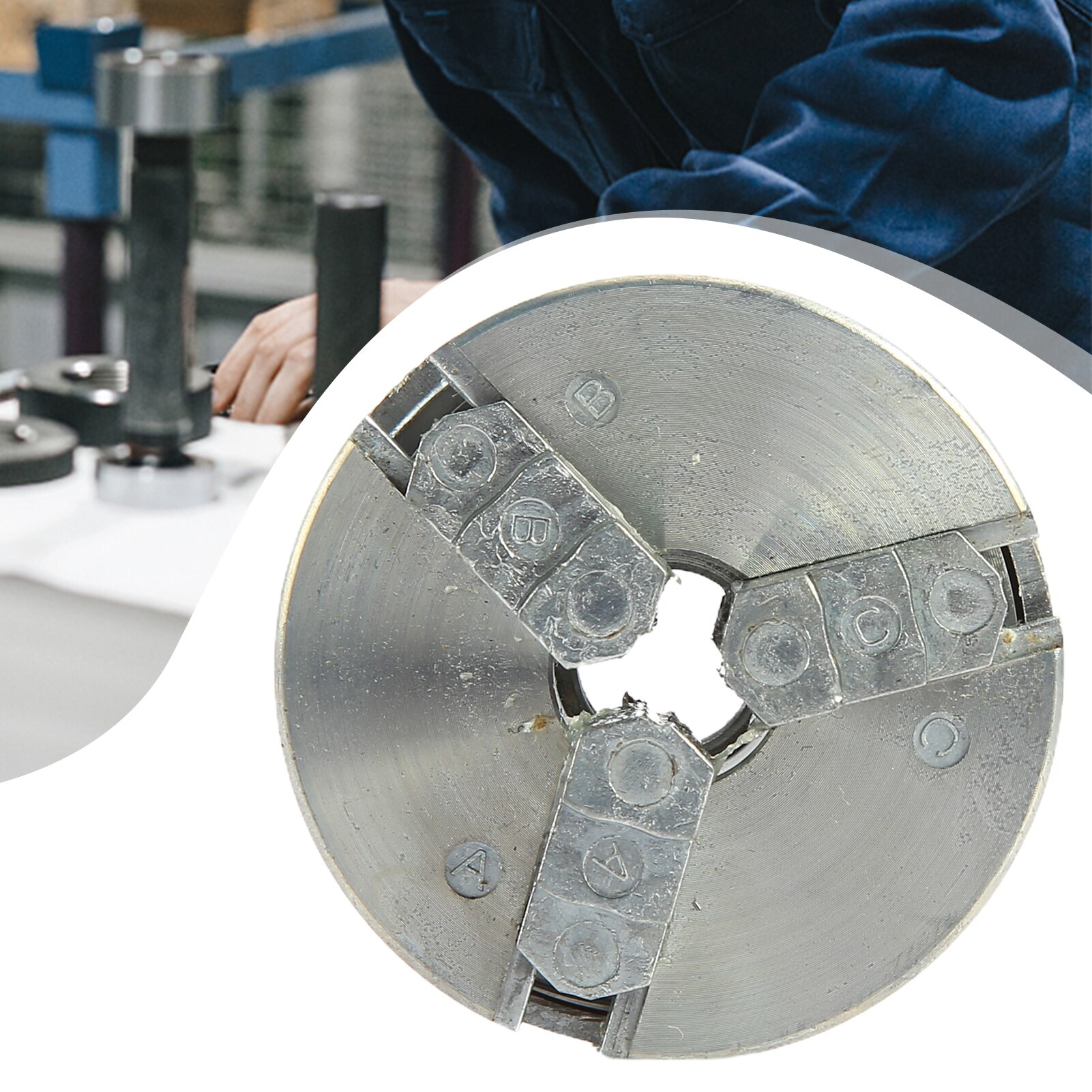 Z011 Mini Metal Lathe Chuck Zinc Alloy 3-Jaw Self-... – Vicedeal