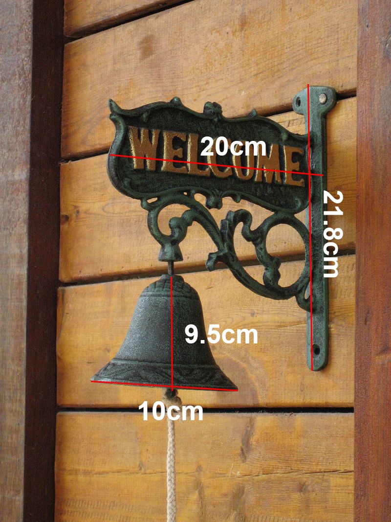 European Decorative Cast Iron Ship Bell Welcome Si... – Vicedeal