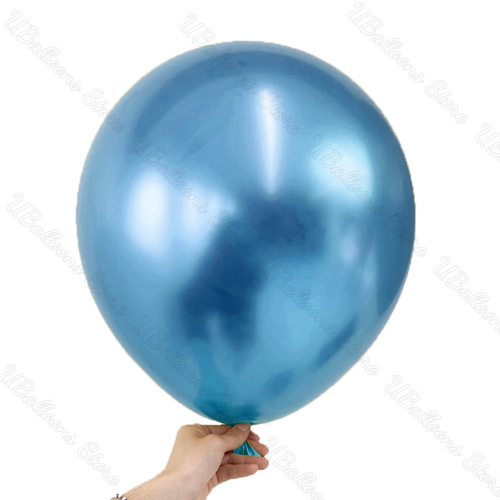 Zoll Chrom Gold Metall Ballon Metallic Gold Silber... – Grandado