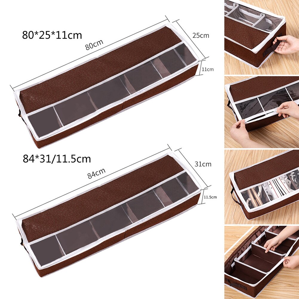 Folding Washable Shoes Storage Box With Zipper PVC... – Grandado