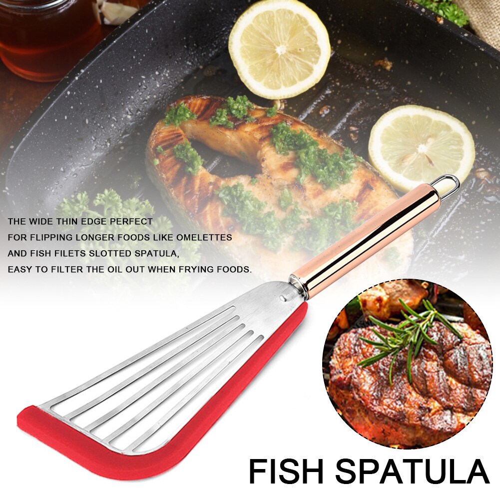 Flipping Cooking Tool Fish Spatula Soft Edge Non-s... – Vicedeal