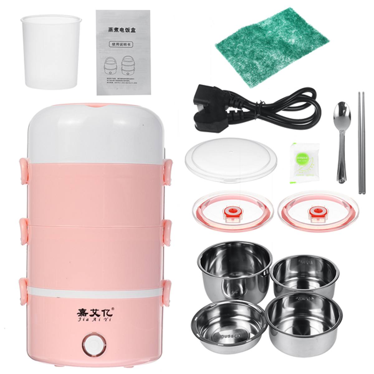 Electric Lunch Box 4 Layers Rice Cooker Cooking St... – Grandado