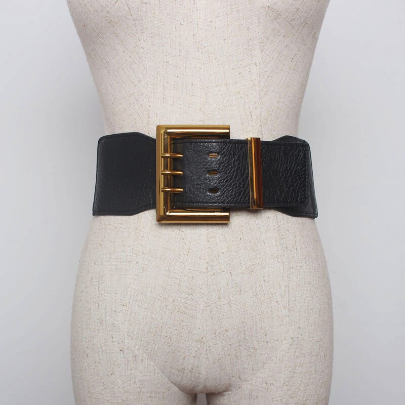 Cummerbunds golden three-pin Buckle elastic stretc... – Grandado