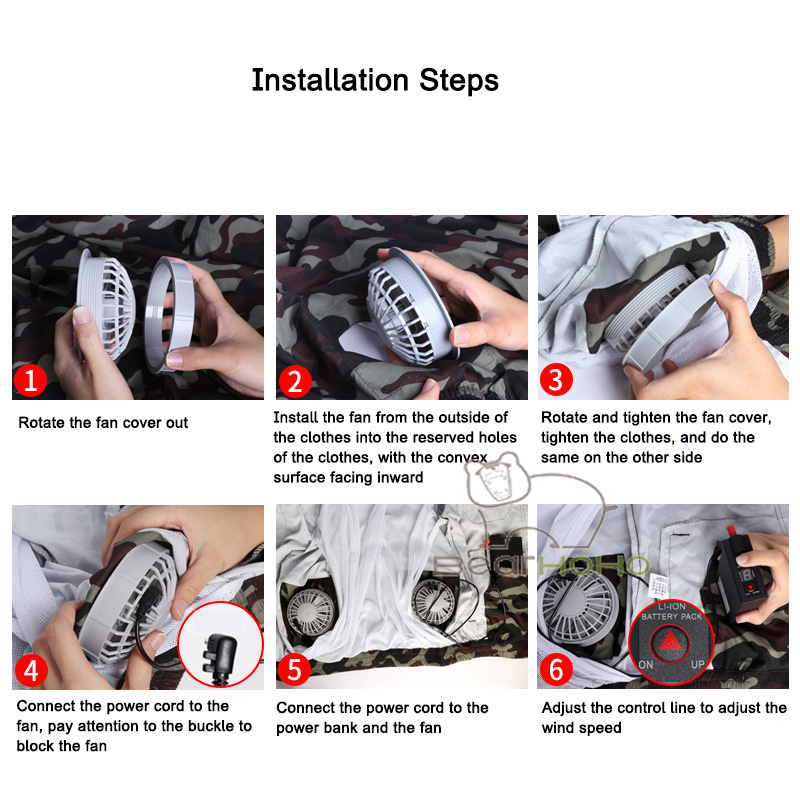 Outdoor Cooling Working Clothing Construction Fan ... – Grandado