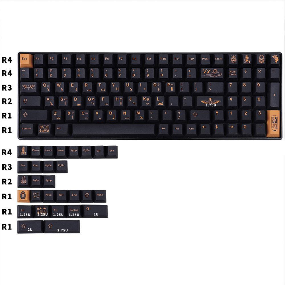 For GMK Pharaoh PBT Keycap 129 Keys Mechanical Key... – Grandado