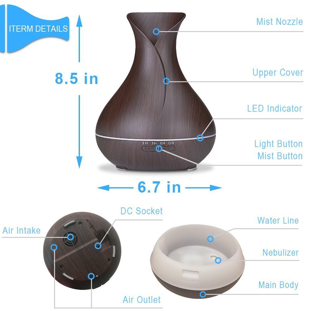Aromatherapie humificador Olie Diffuser Ultrasone ... – Grandado
