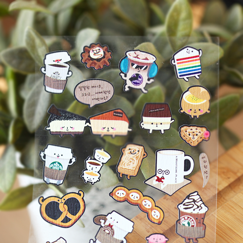 breakfast topic cute sticker bread cake die cuttin... – Grandado