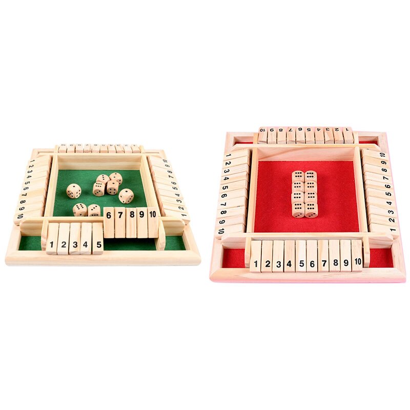 Shut the Box Dice Board Game Board Game in French,... – Vicedeal