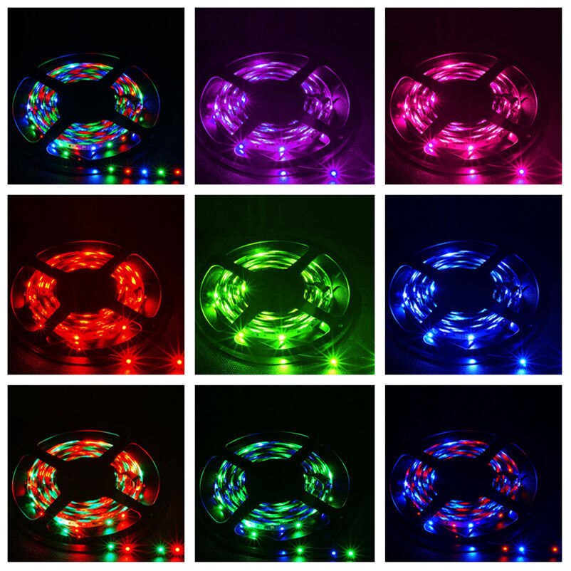 Led Strip Light 12v 5m 300 Leds Smd 3528 Tape Rgb ... – Grandado